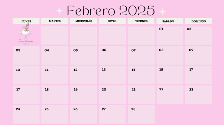 Calendario de Febrero 2025 | PDF