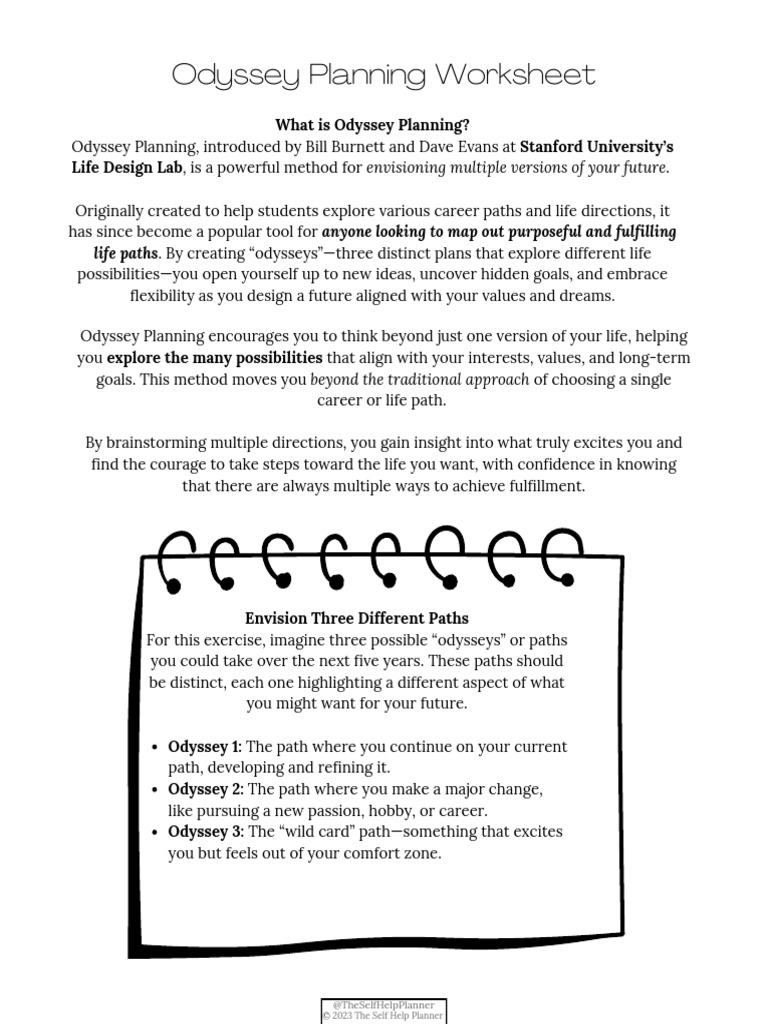 021cc16-0bcf-D368-0c8-Cee8add88b1b The Odyssey Planning Worksheet Self ...