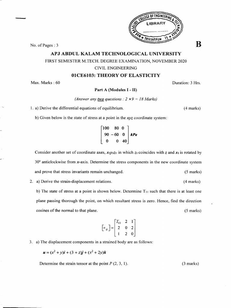 Question Paper Apjktu | PDF