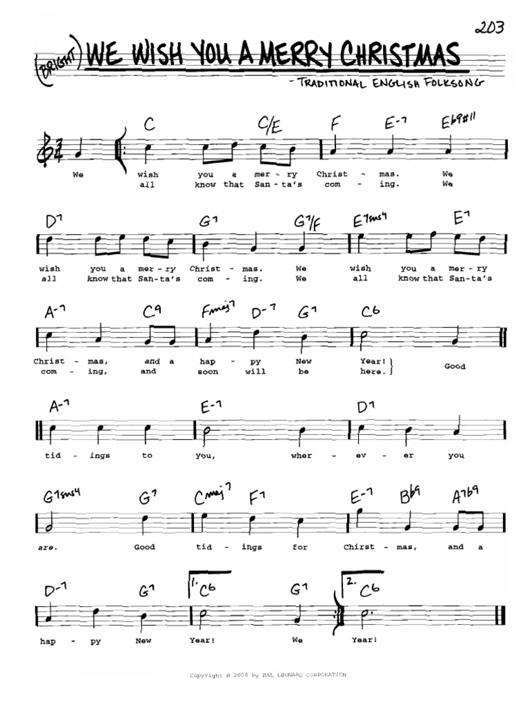 We Wish You A Merry Christmas | PDF