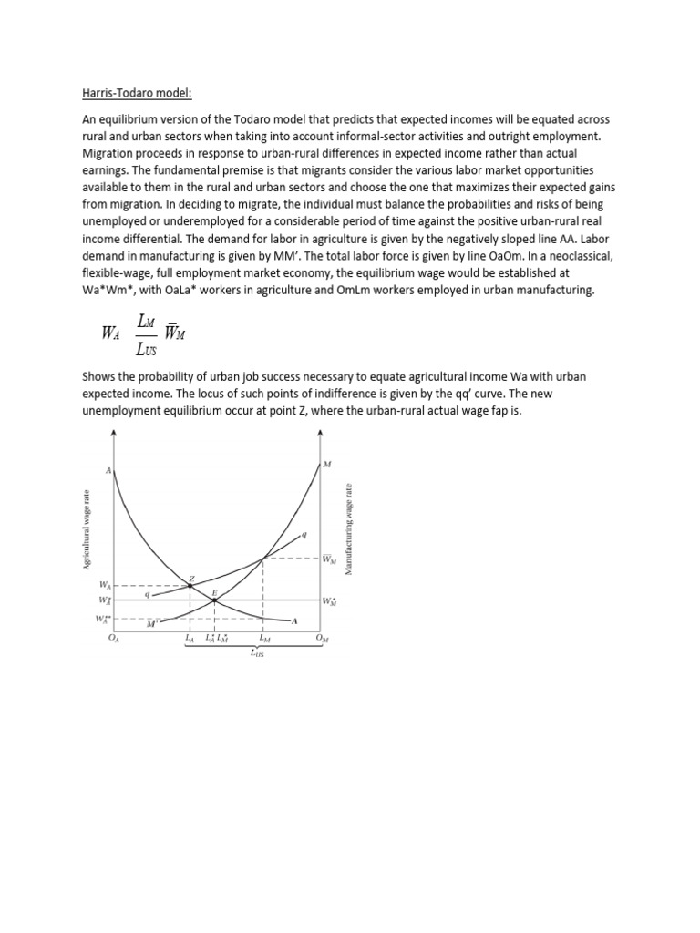 Harris TODARO MODEL | PDF
