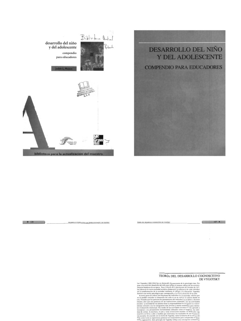 05-Meece-Judith-Desarrollo-Del-Nic3b1o-Y-Del-Adolescente Lev Vygotsky | PDF