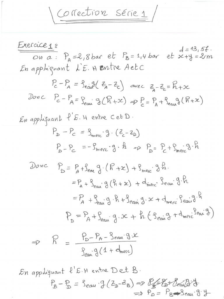 COrrection Serie 1 | PDF
