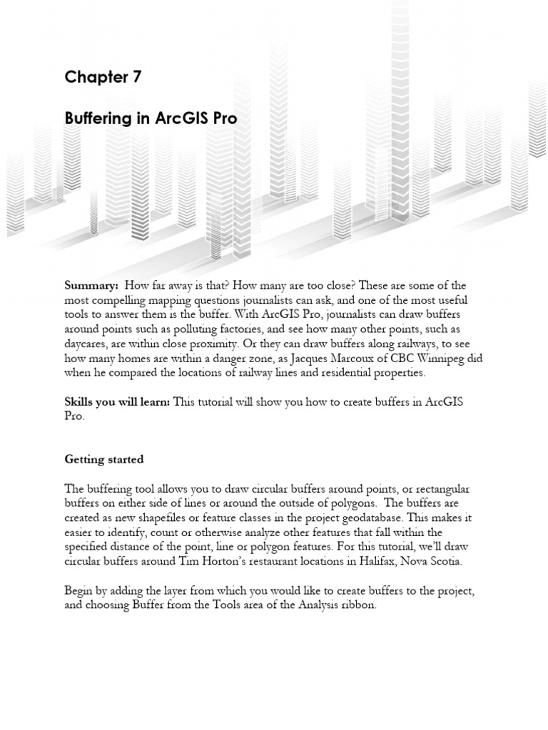 Arcgis Buffering For Journalists Pdf Geodesy Parameter Computer