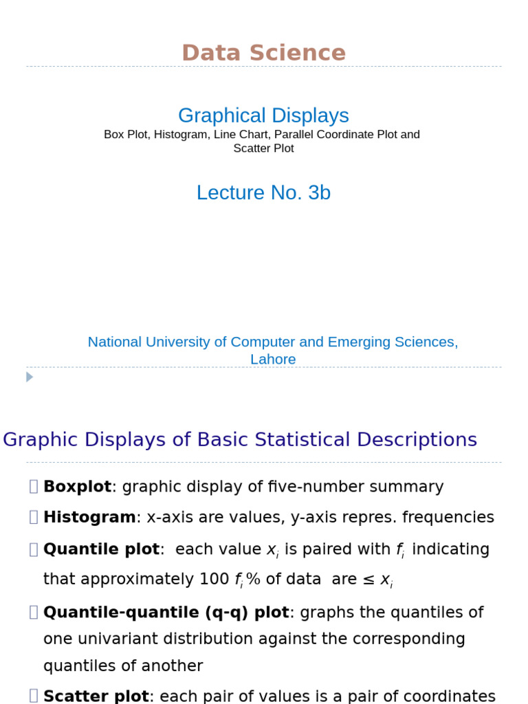 Data Science: Graphical Displays Explained | PDF | Descriptive ...