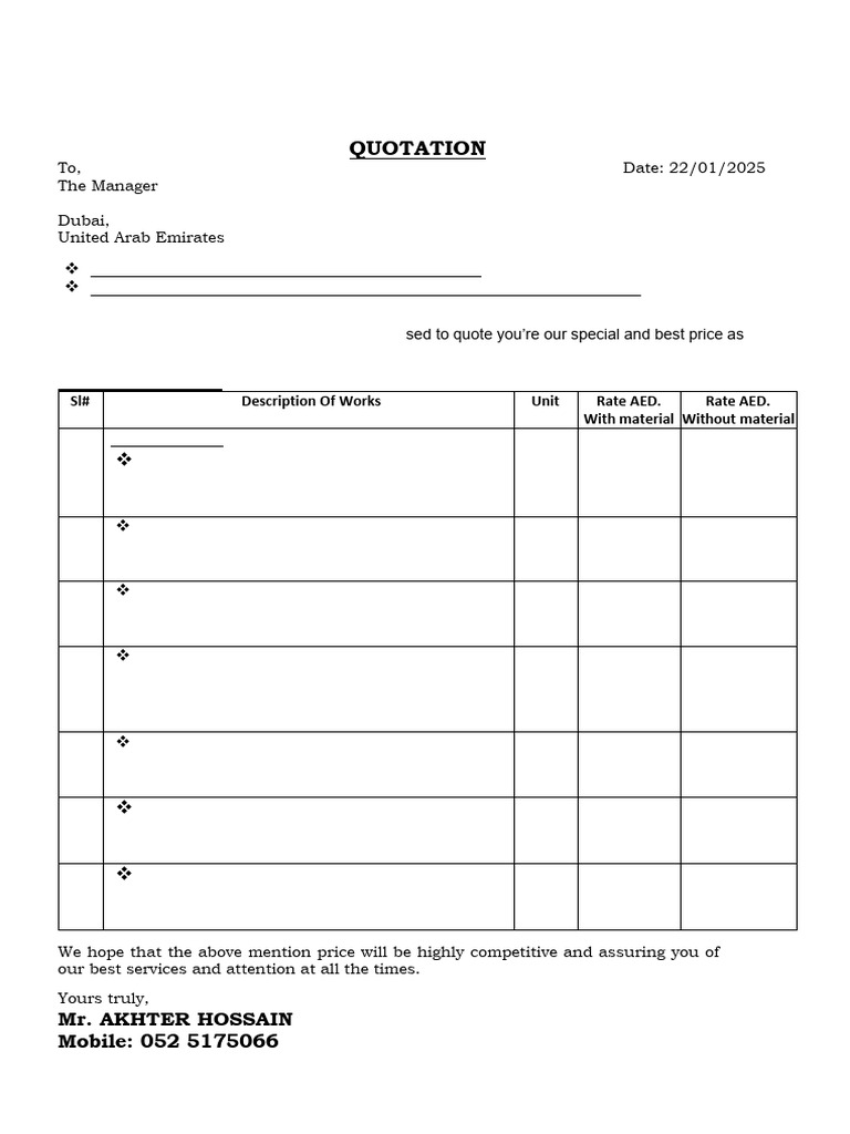 QUOTATION PAINT | PDF