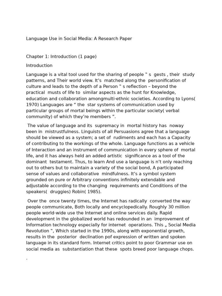 Document (7) Intro To Languge Use in Social Media | PDF | Linguistics ...