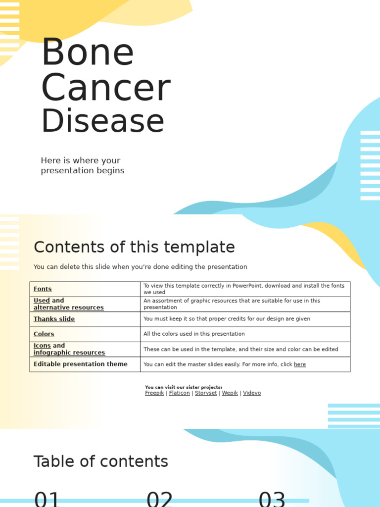 Plantillas PowerPoint de Cáncer de Huesos | PDF | Medical Diagnosis ...