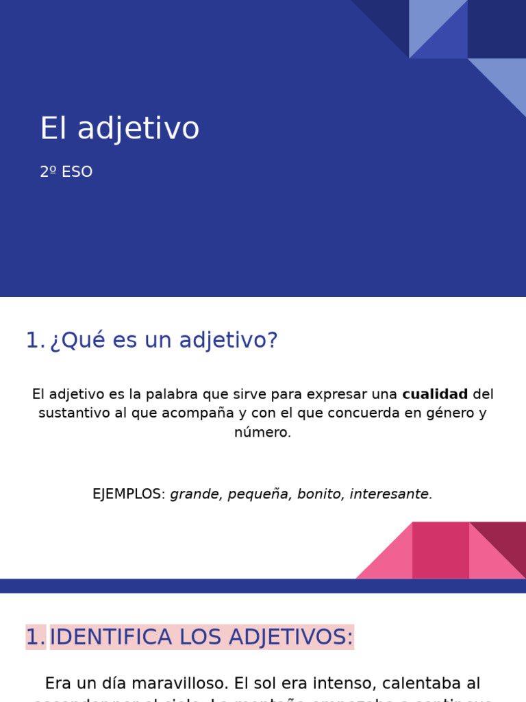 Guía Completa sobre Adjetivos en Español | PDF | Adjetivo | Sustantivo