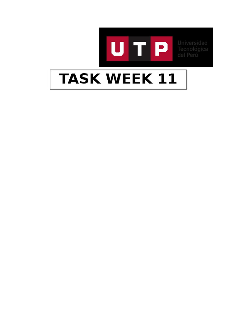 Week 11 Student Task List | PDF