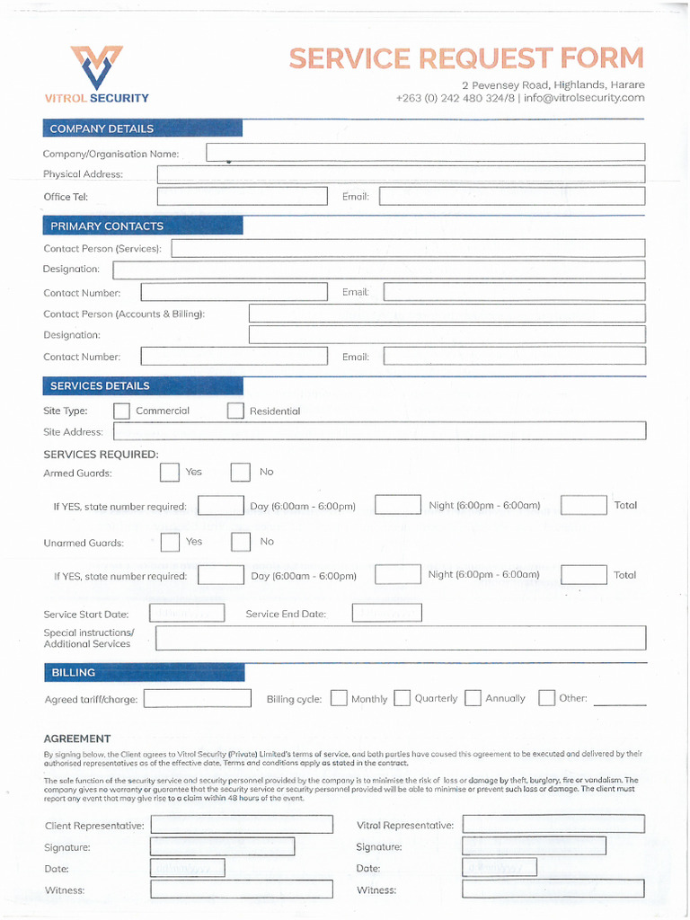 Vitrol Security Contract of Employment | PDF