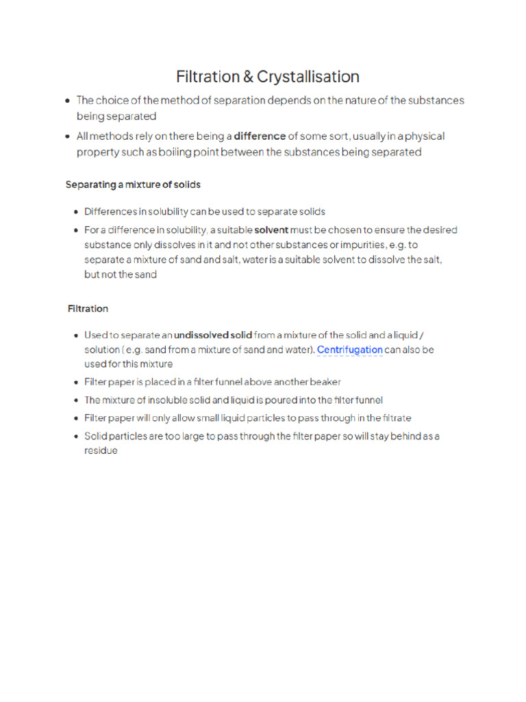 Separatin and Purification Techniques | PDF