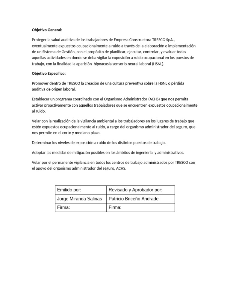 Protocolo PREXOR | PDF | ruido | Business