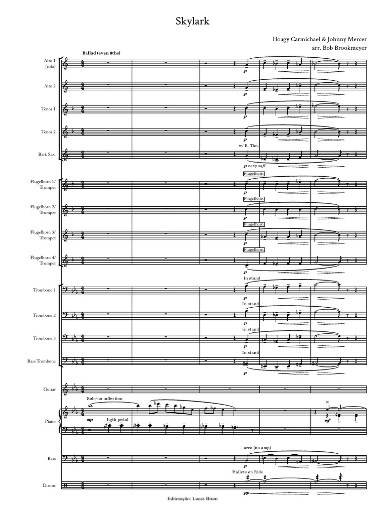 Skylark - Score and Parts | PDF