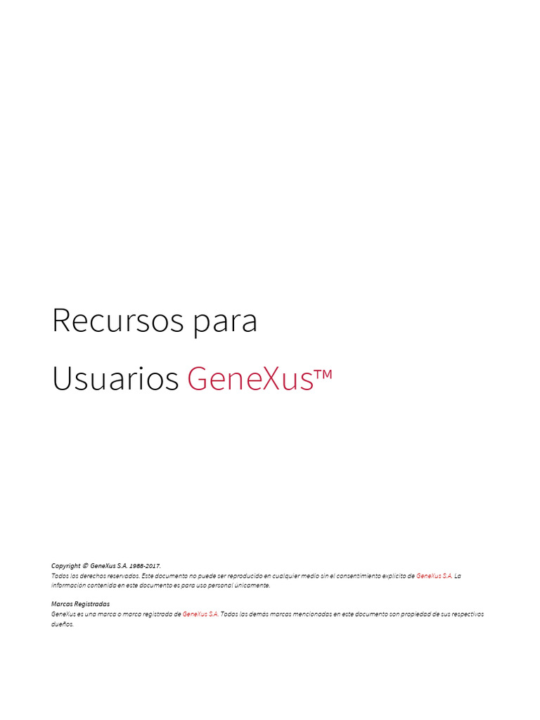 Recursos para Usuarios GeneXus | PDF | Red mundial | Internet y web