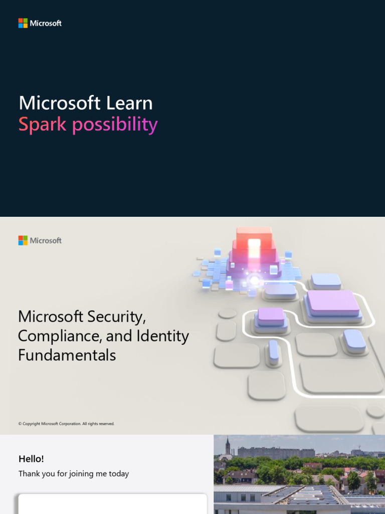 Microsoft SC-900 Slides For Learning | PDF | Security | Computer Security