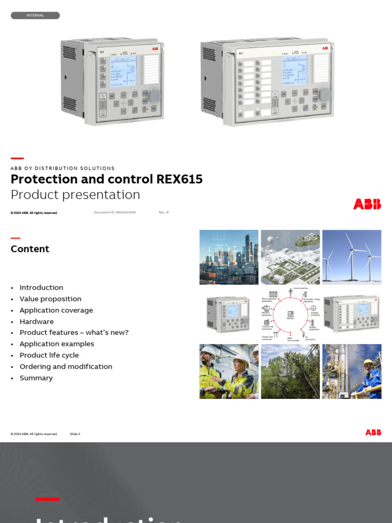 REX615 Relay Technical Overview | PDF | Electrical Grid | Computer Network