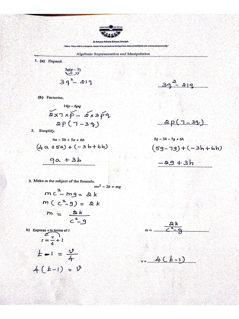 Answer Key - Chapter - 11 | PDF