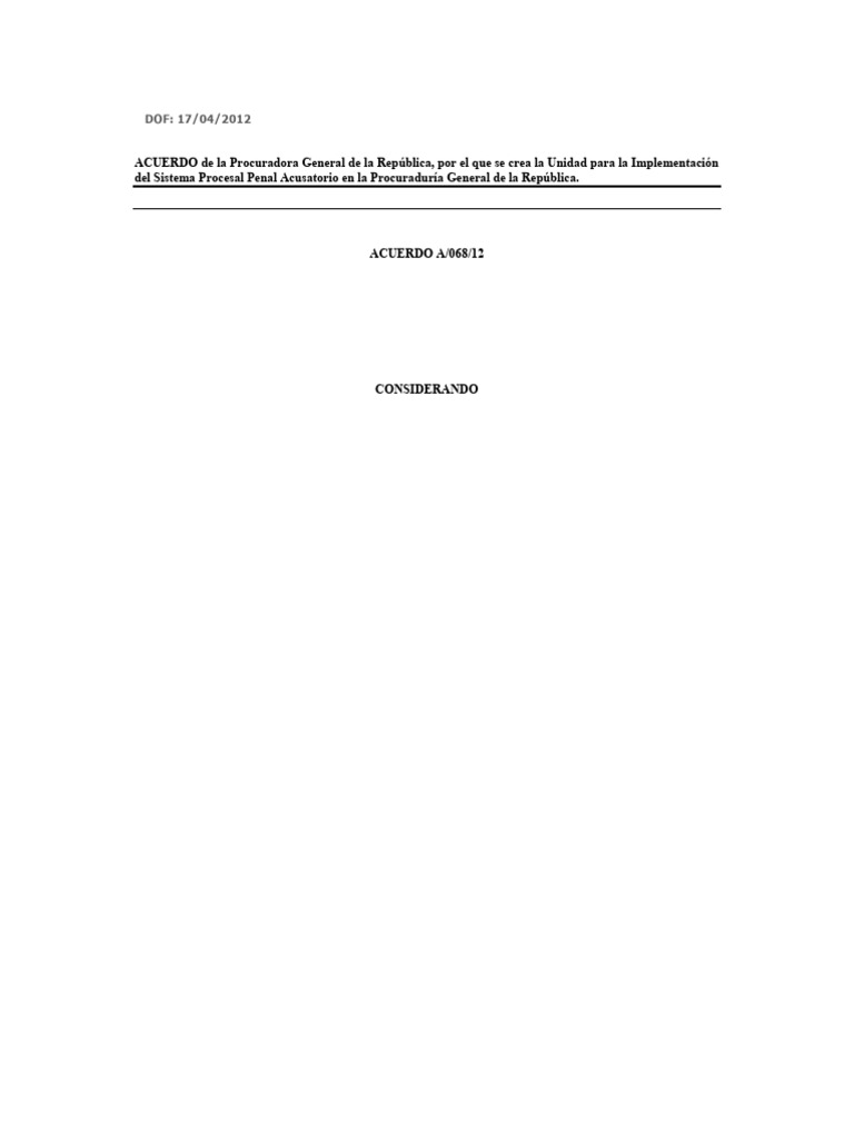 Unidad para La Implementaci N Del Sistema Procesal Penal Ac | PDF | Federación | Ley procesal
