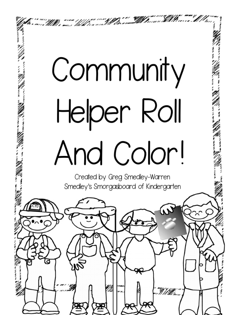 Community Helper Roll and Color!: Created by Greg Smedley-Warren ...