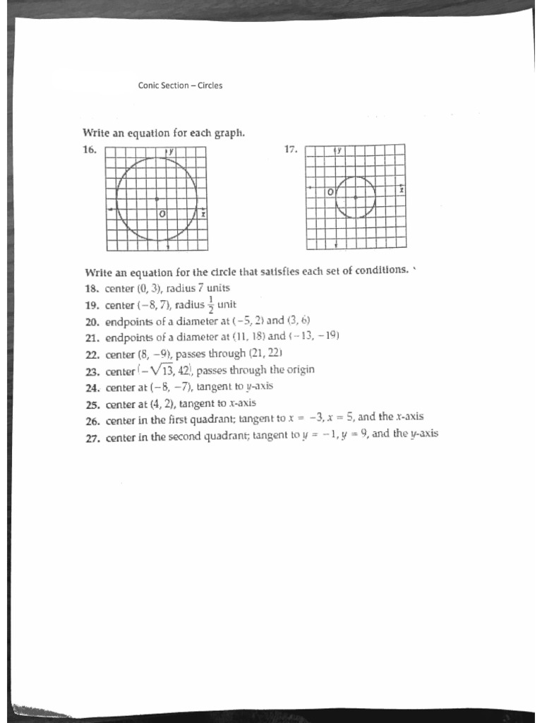 C-2 Circles Assignment | PDF