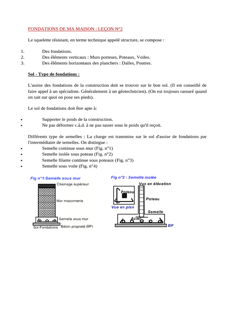 Fondations Anti-Sismiques Essentielles | PDF | Fondation (construction ...