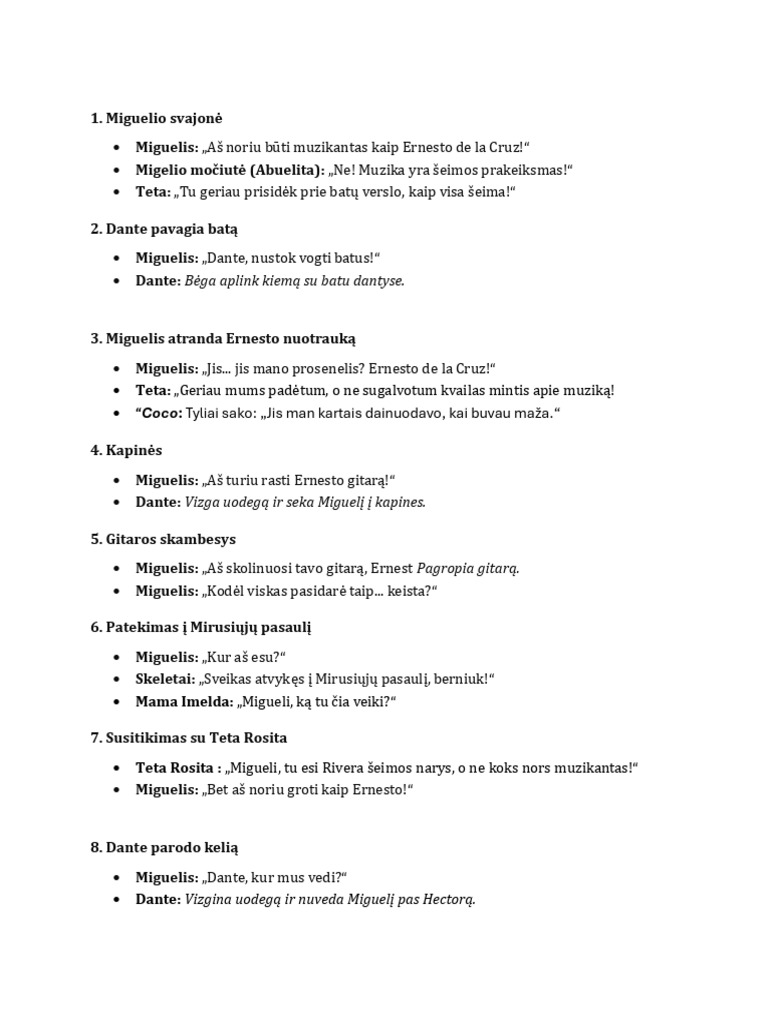 Scenarijus | PDF