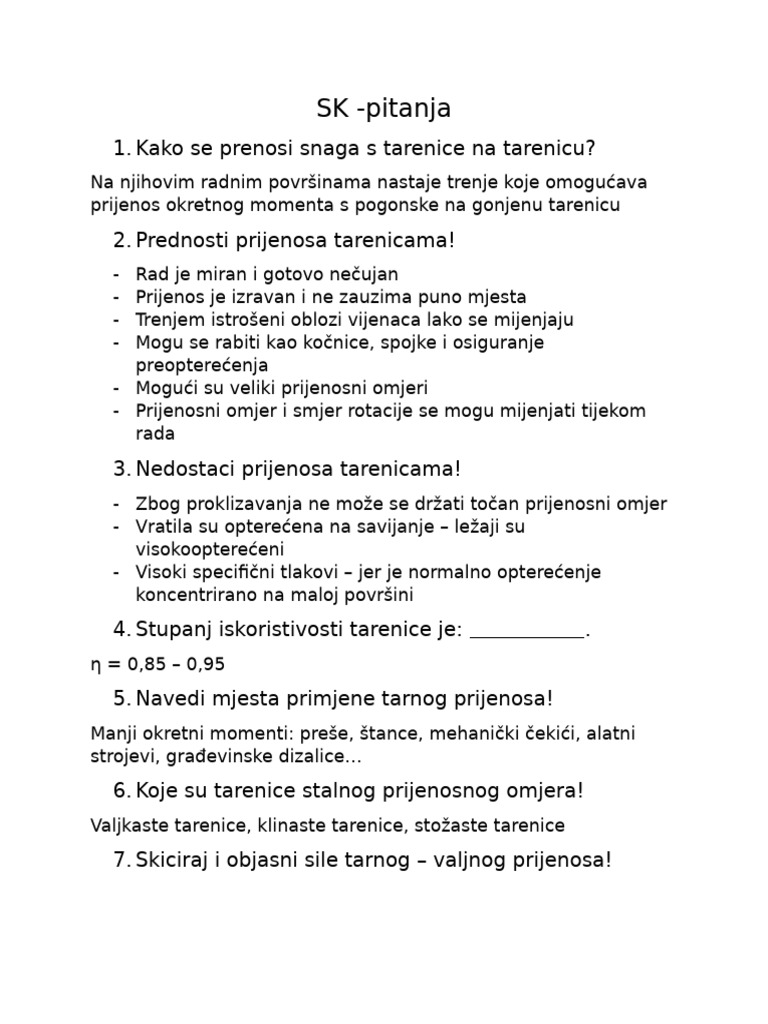 SK Pitanja-1 | PDF