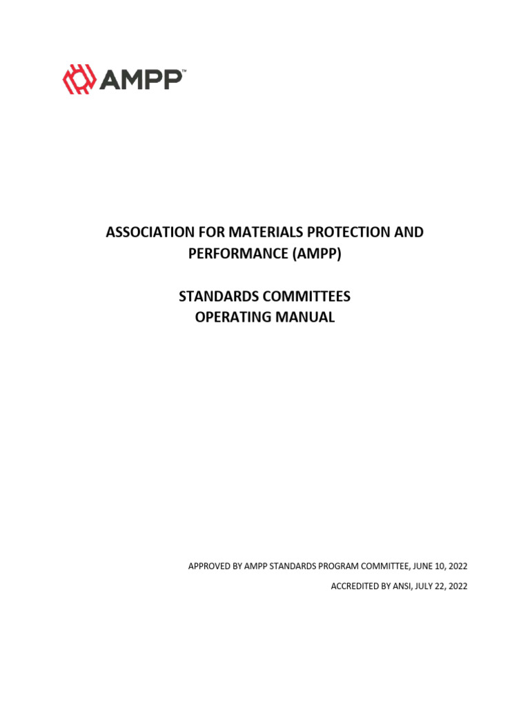 Standards Committees Operating Manual | PDF | Committee | International ...