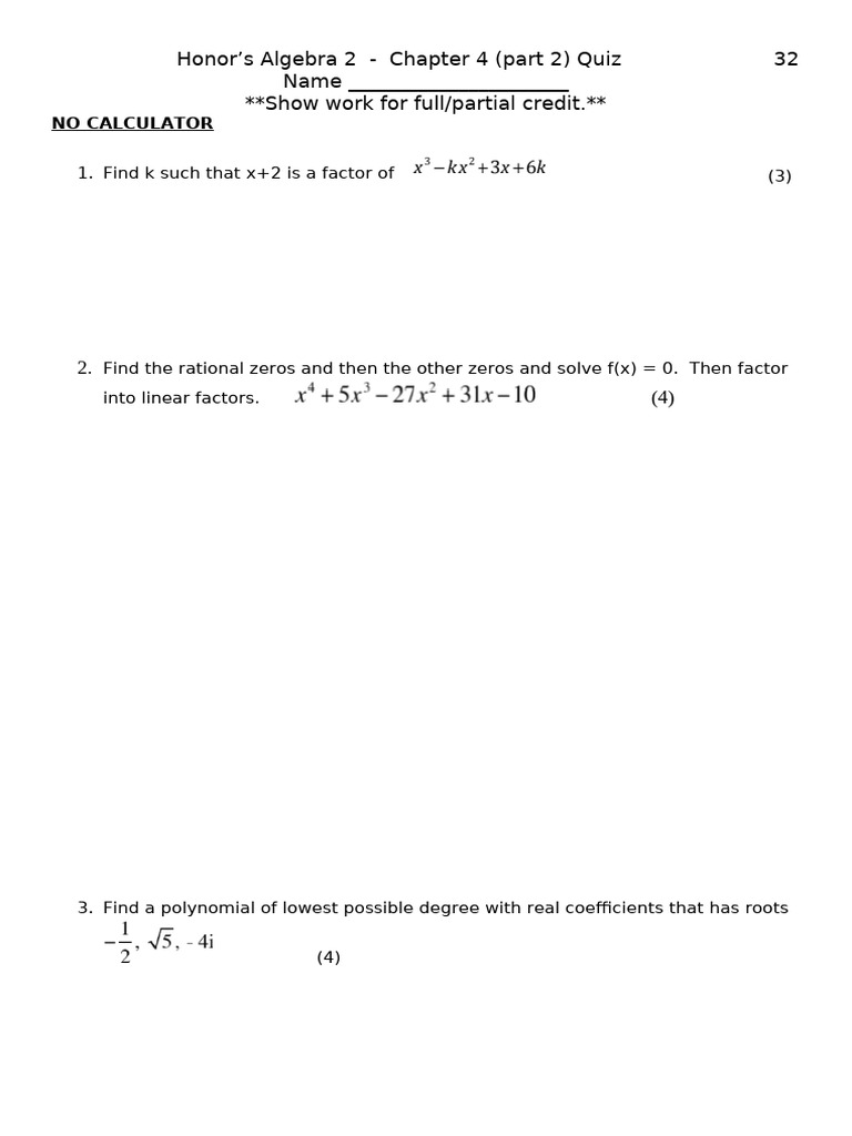 HA2 Chap 4 Part 2 Quiz | PDF