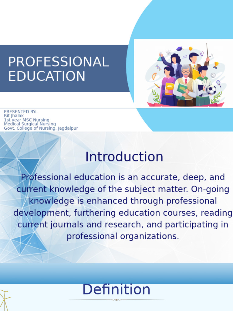 Professional Education in Nursing | PDF