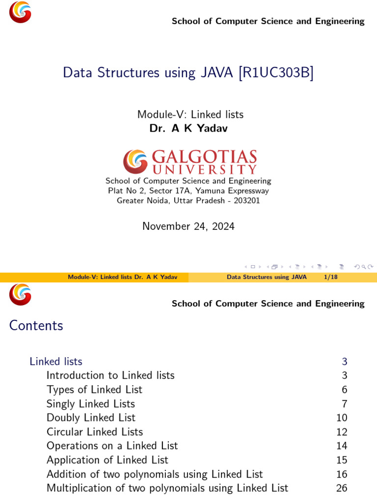 DS E-Content - Module 5 Linked Lists | PDF | Data Management | Software Engineering