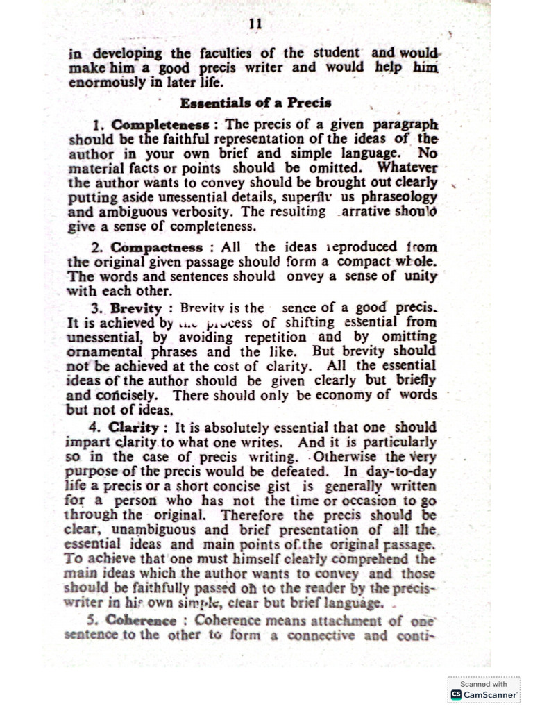 Rules For Good Precis. | PDF