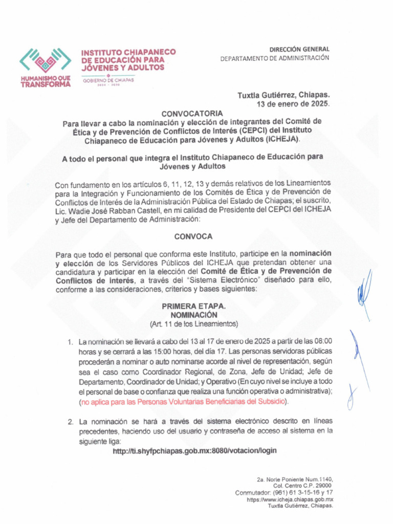 Convocatoria CEPCI 2025 | PDF