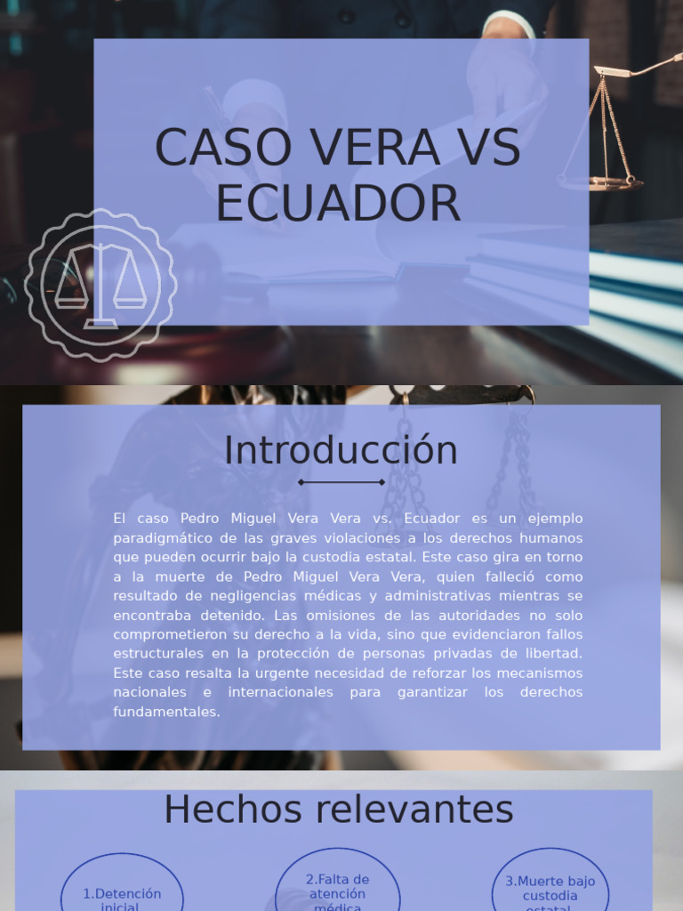 Caso Vera Vs Ecuador | PDF | Convenio europeo de derechos humanos | Violación