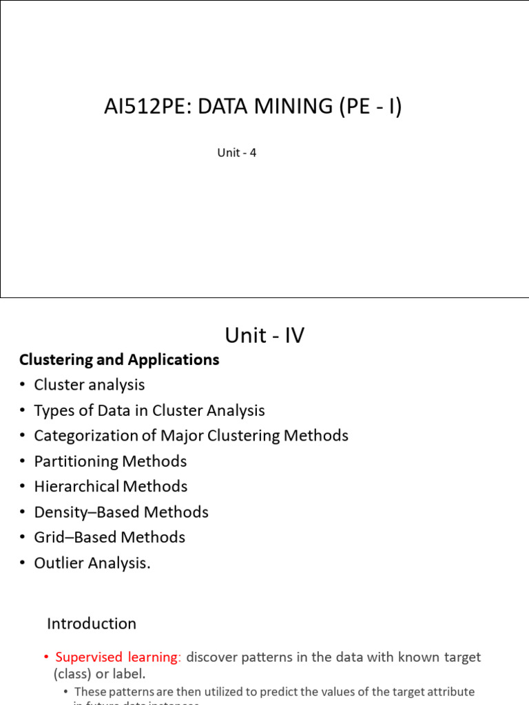 dm 4 | PDF | Cluster Analysis | Applied Mathematics