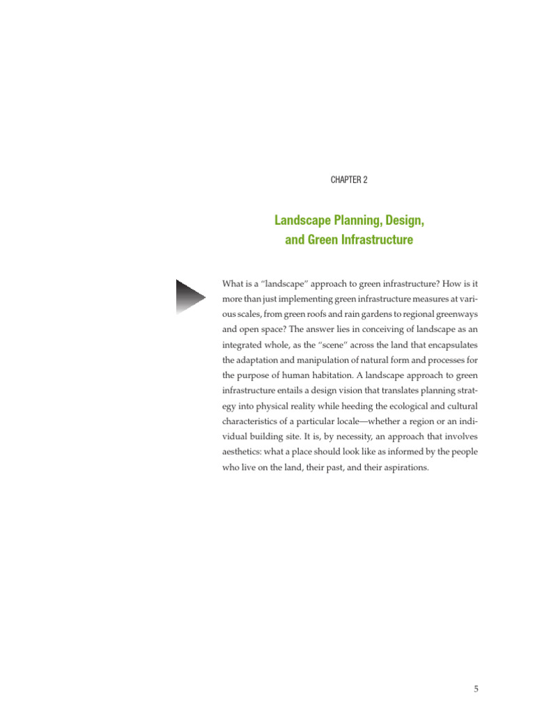 1C- Chapter 2- Rouse-Green Infrastructure a Landscape Approach | PDF ...