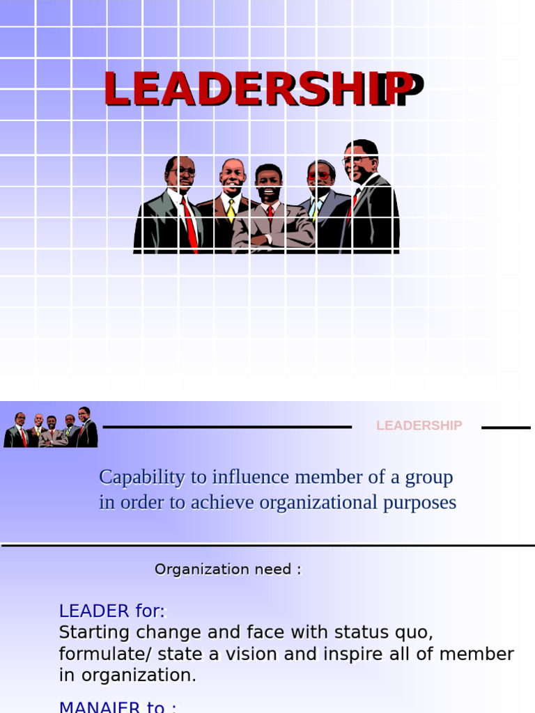 Leadership_ppt | PDF | Leadership | Psychological Concepts