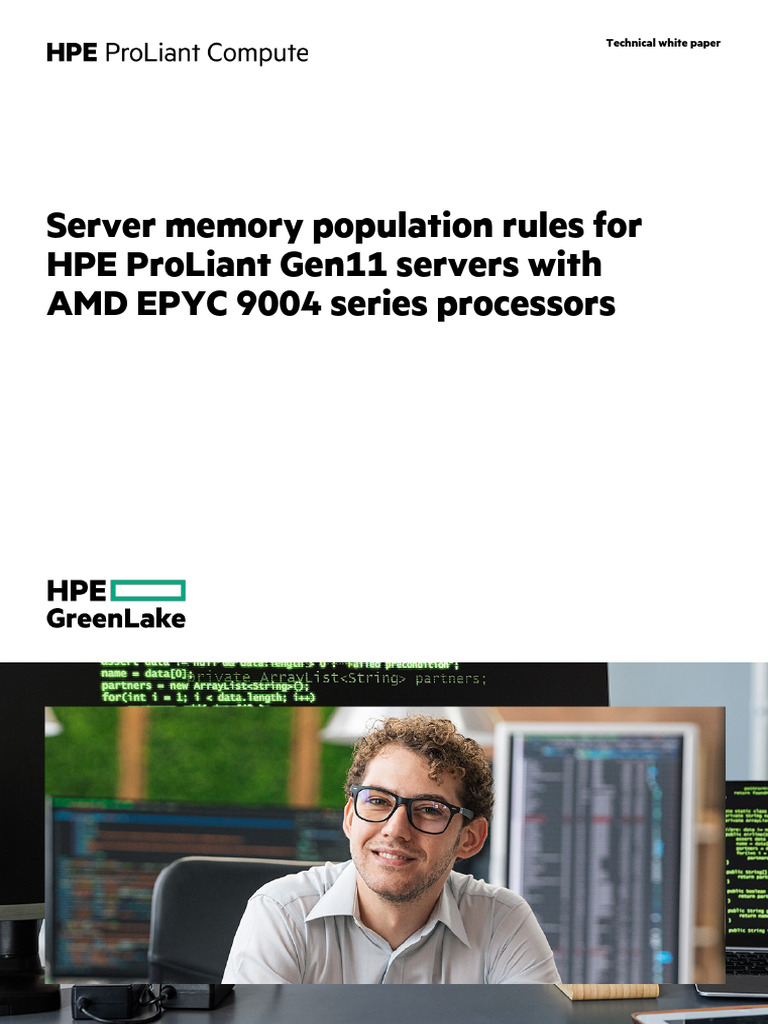 Server Memory Population Rules For HPE ProLiant Gen11 Servers With AMD ...