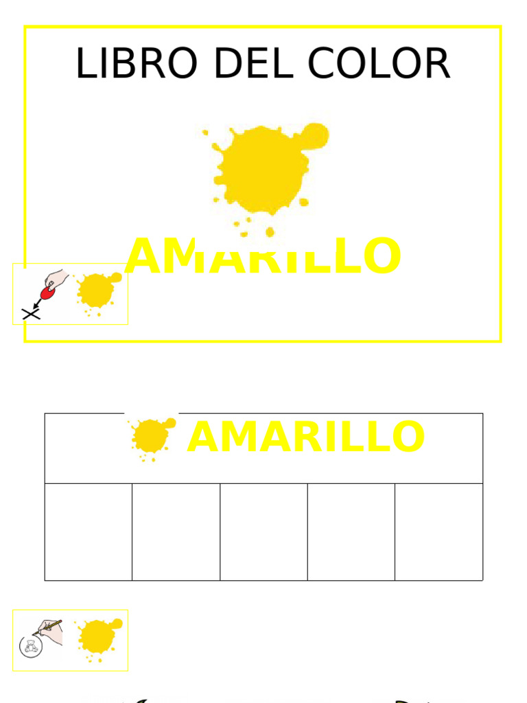Libro Del Color Amarillo | PDF