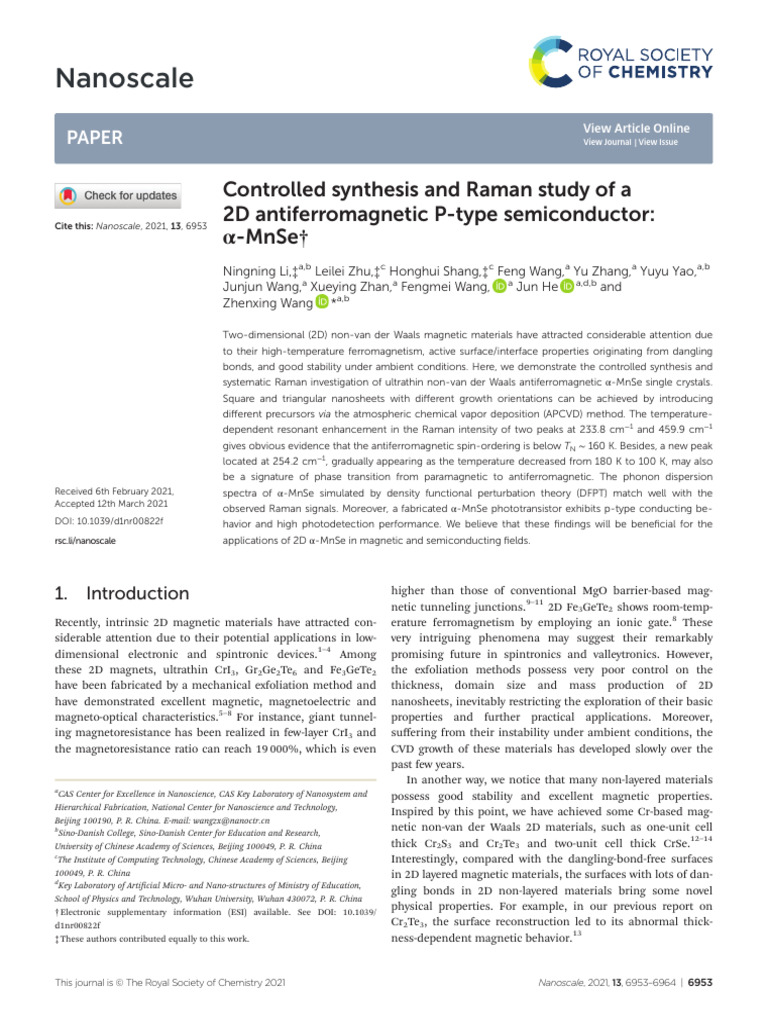 Li21 | PDF | Crystal Structure | Raman Spectroscopy