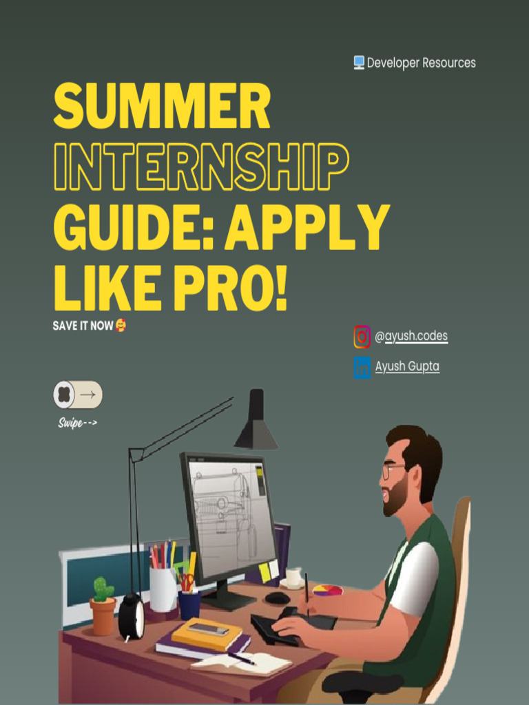 ?summer Internship Guide - Apply Like Pro! ? | PDF