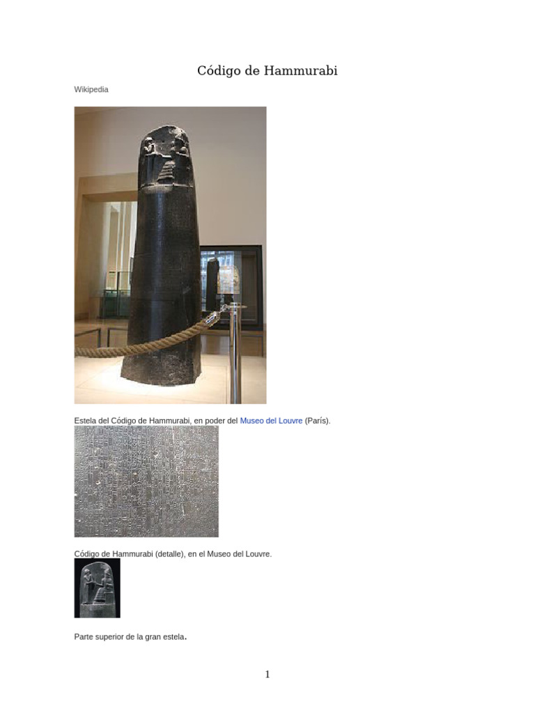 Código de Hammurabi | PDF | Justicia | Crimen y violencia