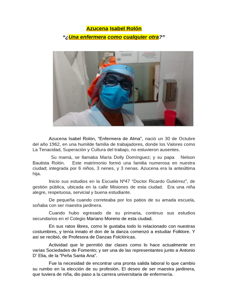 Biografia Azucena | PDF