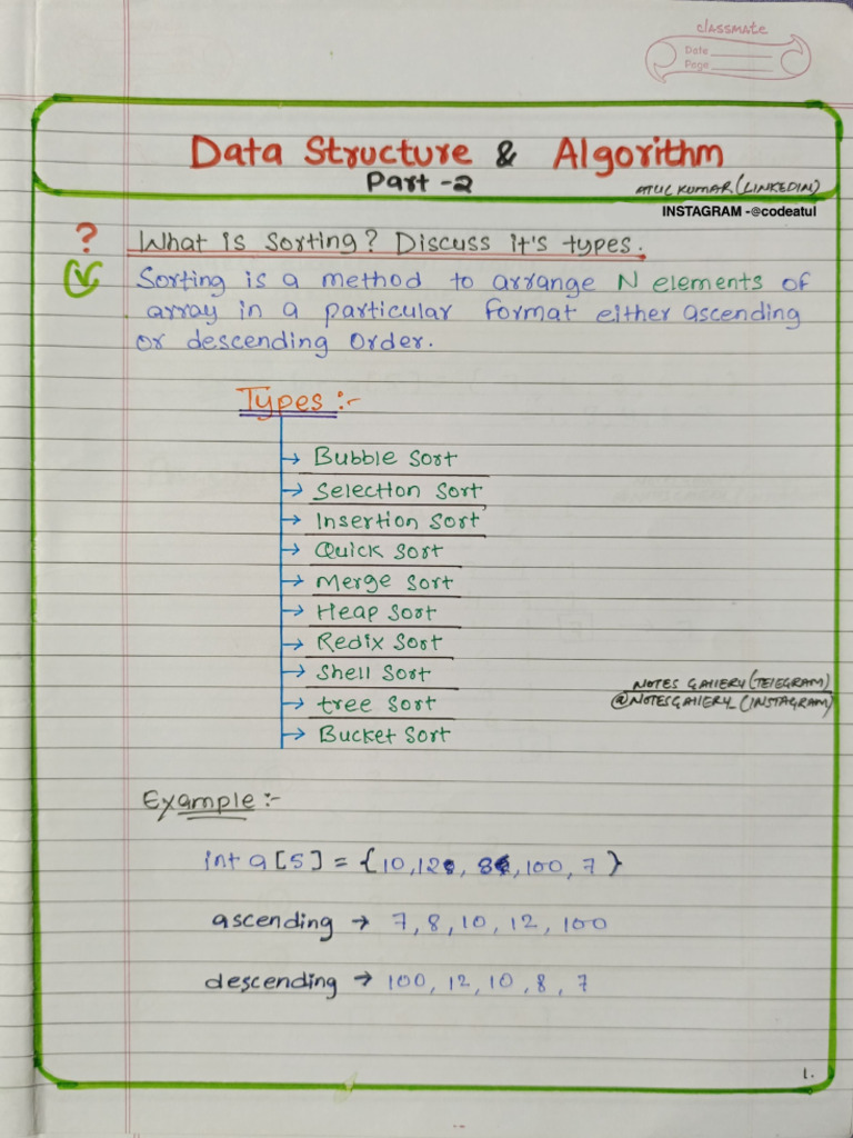 DATA STRUCTURE PART | PDF