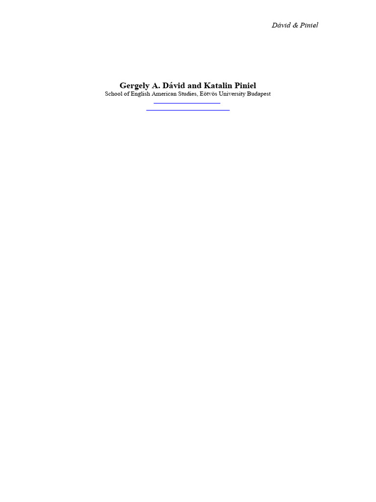 Gergely A. Dávid and Katalin Piniel -- Establishing categories in the design of rating scales ...