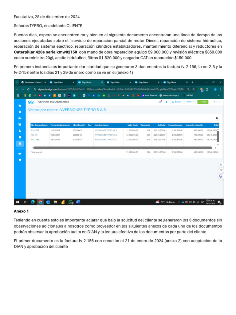 Documento Typro Contabilidad | PDF | Contabilidad | Factura