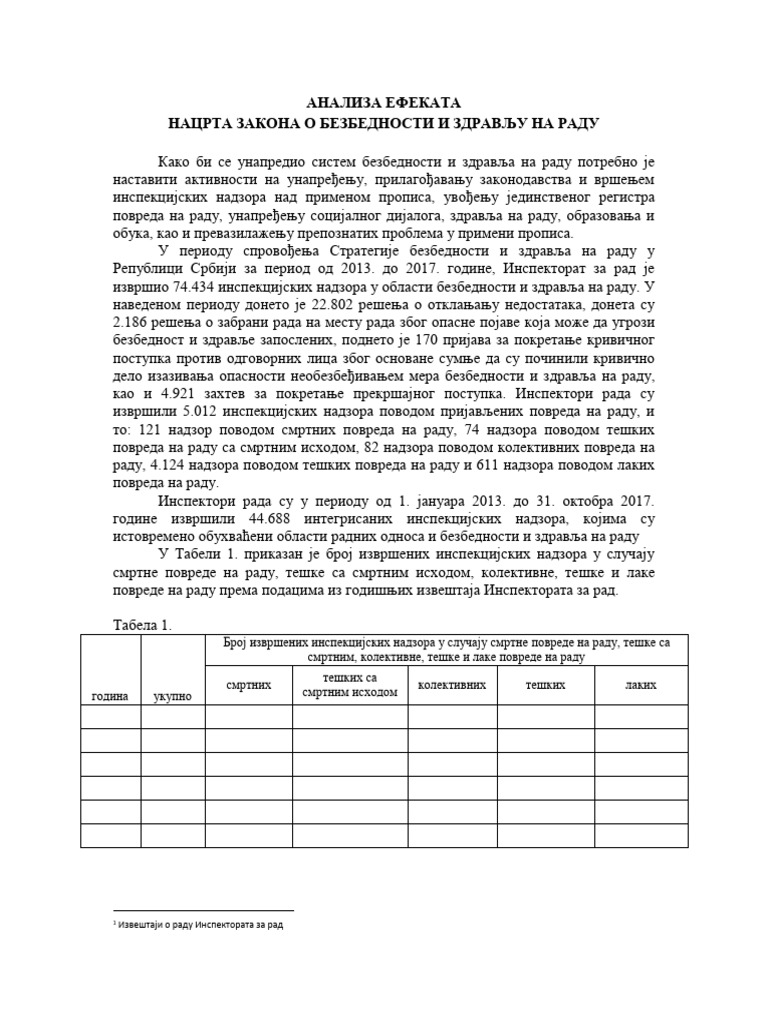 AEP Bezbednost Na Radu - Dopuna-Final | PDF