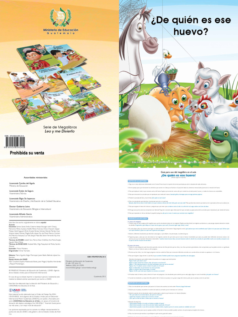 Actividades para "¿De quién es ese huevo?" | PDF | Aves | Avicultura