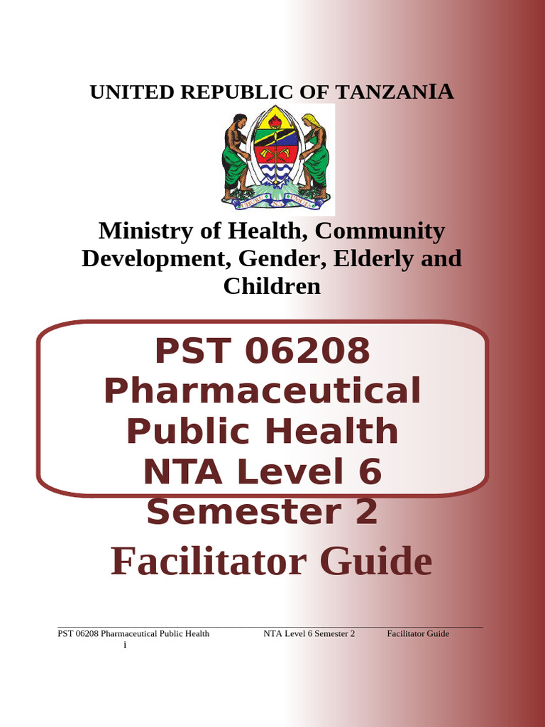 Pharmaceutical Public Health Guide | PDF | Health Promotion | Public Health